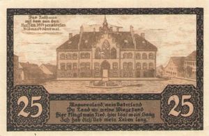 Banknote: 25 Pfennig (German Notgeld(Johannisburg) GrM:662.1a-3/4
