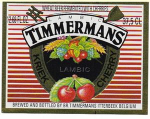 Drink Label: Timmermans Kriek Lambic (Brouwerij Timmermans, BelgiumCol ...
