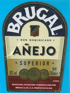 Etiqueta de bebida: BRUGAL Anejo Superior (BRUGAL & CO. S.A, República ...
