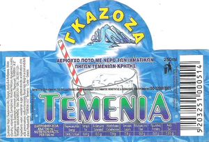 Drink Label: Temenia Gazoza (TEMENIA IKE, GreeceCol:GR-SODA-000325