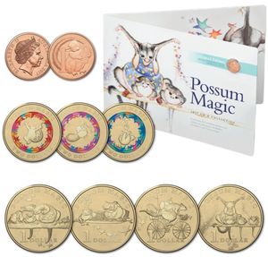 Coin: 1 Dollar (Possum Magic - Lamingtons are Magical) (Australia(1952 ...