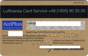 Bank Card: Lufthansa Senator (Bayerische Landesbank, Germany, Federal ...