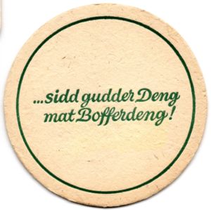 Beer Coaster: Bofferding (Brasserie Nationale SA, LuxembourgCol:LU-000131