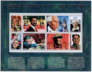 Stamp: World Leaders of the 20th Century (Nevis(World Leaders of the ...