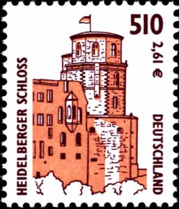Stamp: Heidelberg Castle (Germany, Federal Republic(Sights) Mi:DE 2225 ...