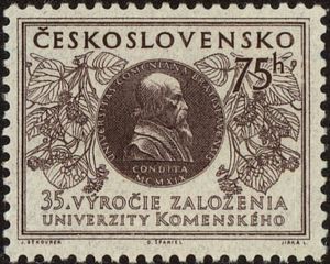 Stamp: Jan Amos Komenský (1592-1670) (Czechoslovakia(Komenský ...