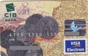 Bank Card: CIB Bank (CIB Bank, HungaryCol:HU-VE-0026