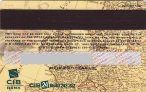Bank Card: CIB Bank (CIB Bank, HungaryCol:HU-VE-0026