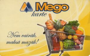 Functional Card: MEGO card (Shops - Supermarkets, Latvia(Mego) Col:LV ...