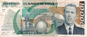Banknote: 10,000 Pesos (Mexico(1985-1991 Issue) Wor:P-90a.5