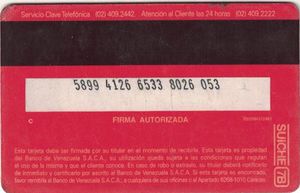 Bank Card: Banco de Venezuela - Grupo Santander - Clave (Banco De ...