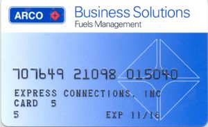 Functional Card: Arco Business Solutions (Fuel Stations, United States ...
