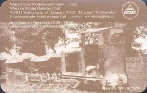 Calendario de Bolsillo: Warsaw Railway Modelers' Club (Polonia(Wkmk ...