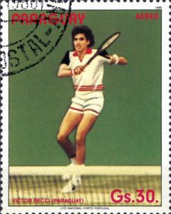 Stamp: Victor Pecci (Paraguay(Tennis Players) Mi:PY 3964Cb,Sn:PY C640a ...