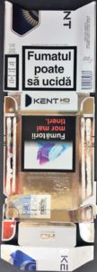 Cigarette Pack: Kent HD (RomaniaCol:RO-CT-0115