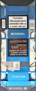 Cigarette Pack: Dunhill (RomaniaCol:RO-CT-0120