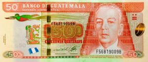Banknote: 50 Quetzales (Guatemala(2010-2020 Issue) Wor:P-125b