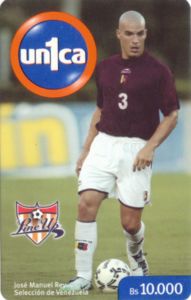 Tarjeta Telefónica: José Manuel Rey. Selección de Venezuela (Un1ca ...