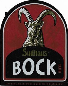Drink Label: Sudhaus Bock (Brauerei Pritzwalk, Germany, Federal ...