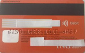 Bank Card: Card (ING Bank Śląski SA, PolandCol:PL-VI-0364