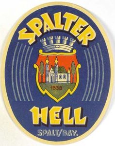 Drink Label: Spalter hell (Stadtbrauerei Spalt, Germany, Federal ...