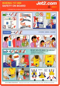 Safety Card: BOEING 737-800 (Jet2.com, United Kingdom of Great Britain ...
