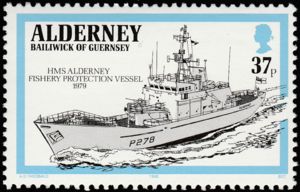 Stamp: HMS Alderney (patrol vessel), 1979 (Alderney) (Royal Naval Ships ...