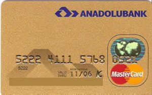 Bank Card: Anadolubank (Anadolubank, Türkiye (Turkey)Col:TR-MC-0153