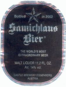 Etiqueta de bebida: Samichlaus Bier (Brauerei Schloss Eggenberg ...