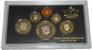 Coin: Various Dollars (Proof set 1984) (Brunei Darussalam(1970~Today ...
