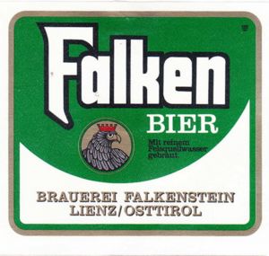 Drink Label: Falken Bier (Brauerei Falkenstein /Gösser Brauerei ...