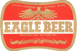 Drink Label: Eagle Beer (Brau Union Österreich AG, AustriaCol:AT-BEER-003146