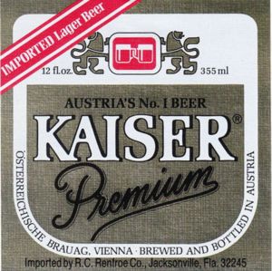 Drink Label: Kaiser Premium (Brau Union Österreich AG, AustriaCol:AT ...