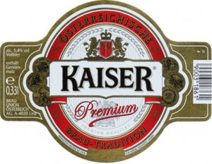 Etiqueta de Bebida: Kaiser Premium (Brau Union Österreich AG, Áustria ...