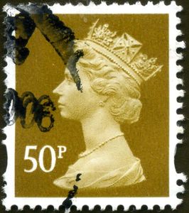 Stamp: Queen Elizabeth II - Decimal Machin (United Kingdom of Great Britain & Northern Ireland ...
