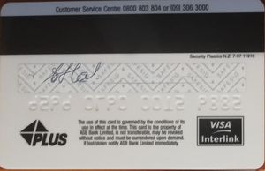 Bank Card: Cashflow (ASB Bank, New ZealandCol:NZ-VI-0021