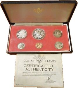 Coin: Various Dollars (Proof set 1975) (Cayman Islands(1972~Today ...