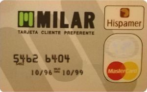 Bank Card: Milar (Banco Hispano Americano, SpainCol:ES-MC-0400