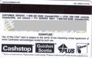 Bank Card: Scotiabank (Scotiabank, CanadaCol:CA-VI-0005