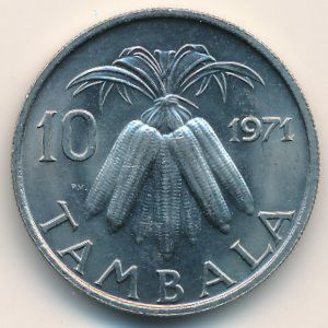 Coin: 10 Tambala (Malawi(1971~Today - Circulation (Kwacha)) WCC:km10.1