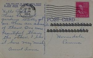 Postcard: Lambert gardens. Portland, Oregon. Sprig time (United States ...