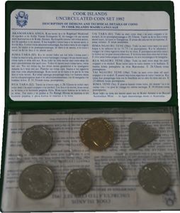 Coin: Various Dollars (Mint set 1992) (Cook Islands(1972~Today - Mint ...