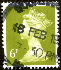 Stamp: Queen Elizabeth II - Decimal Machin (United Kingdom of Great Britain & Northern Ireland ...