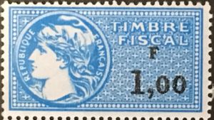 Stamp: Timbre fiscal (France: Revenue Stamps) (Timbre Fiscal) Yt:FR FI432