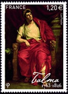 Stamp: Talma as Nero (France(Actors of The 19th Century French Theater ...