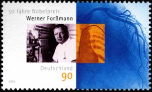 Briefmarke: Werner Forssmann, Nobel Prize for Medicine, 1956 ...