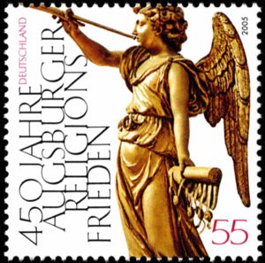 Stamp: 450th Anniversary of Augsburg Confession (Germany, Federal ...