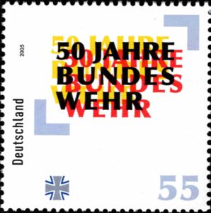Stamp: 50th Anniversary of German Federal Armed Forces (Germany ...