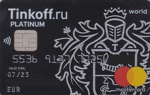 Bank Card: Tinkoff.ru Platinum Black MC World EUR (Tinkoff Credit ...