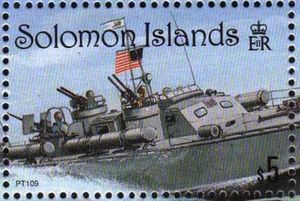 Stamp: PT 109 (Solomon Islands(50th anniversary of the sinking of PT109 ...